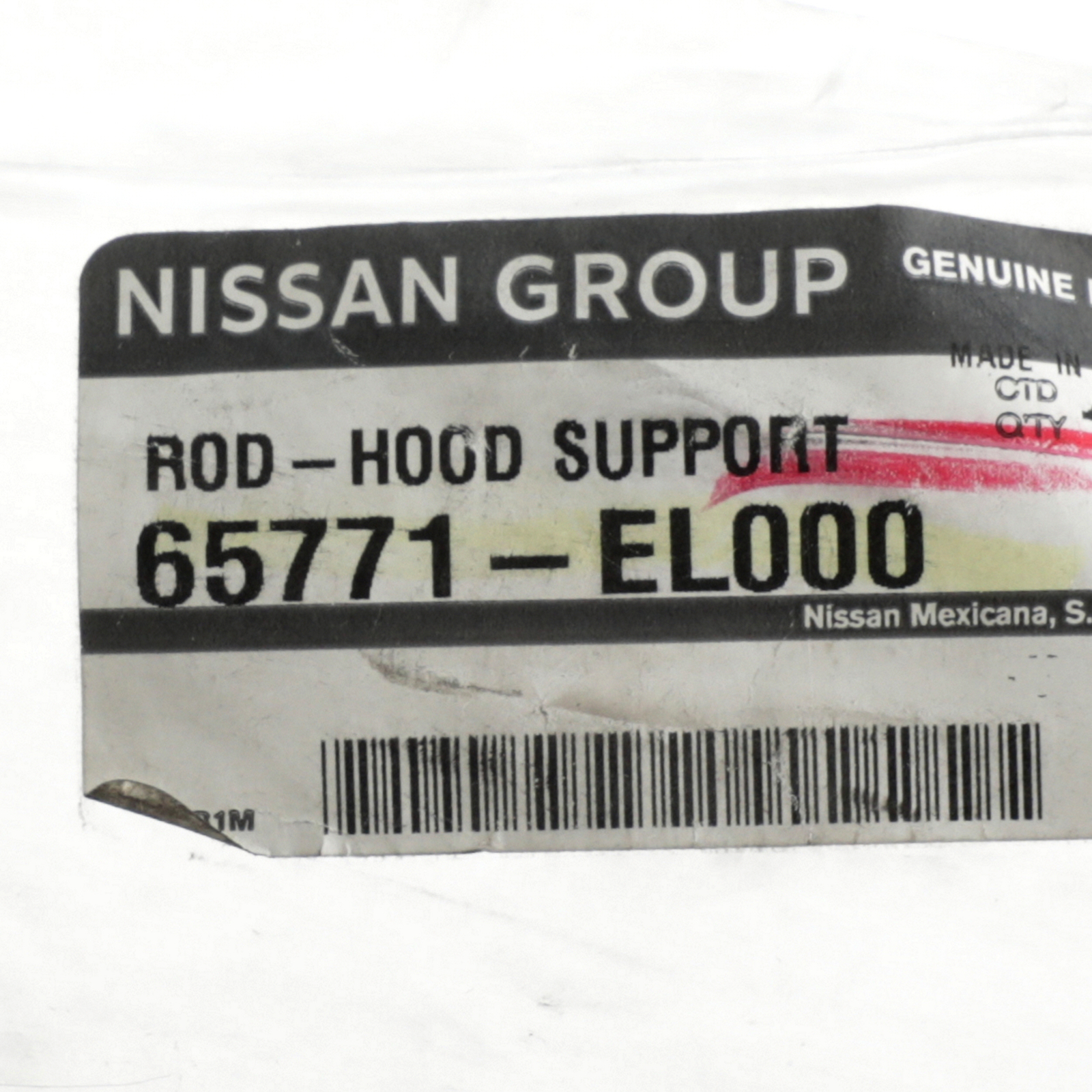 2007-2012 Nissan Versa Front Hood Support Prop Rod OEM NEW Genuine ...