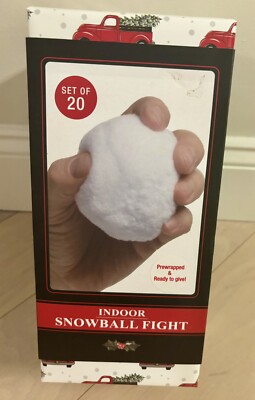 Think Christmas Indoor Snowball Fight Set Of 20 Original Fun. Winter ...