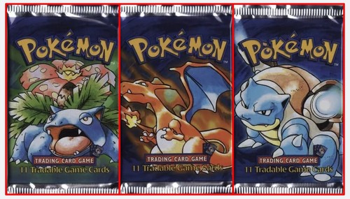 ☘️🔥💧⚡️ 1999 Pokemon First Ed. Stamped Base Set | Empty Booster Pack ...