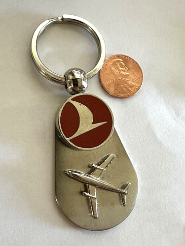 Airplane Key Ring Silver NOS Nice Flying Bird Logo | eBay