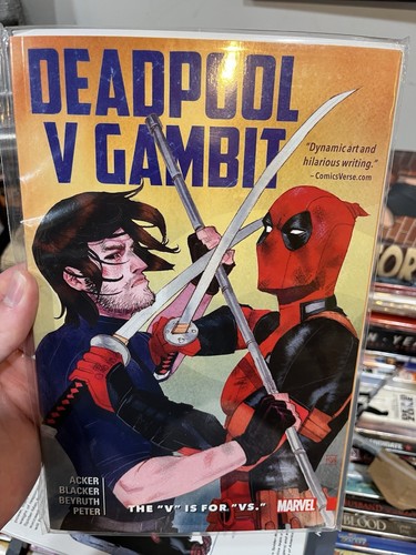 Deadpool v Gambit The V is For Vs. Marvel Trade Paper Back Comic | eBay