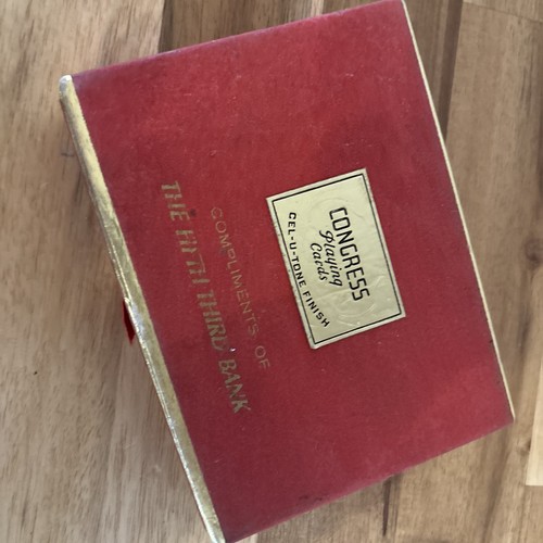 VTG CONGRESS Fifth Third 5/3 Bank CELL-U-TONE FINISH PLAYING CARDS 2 ...