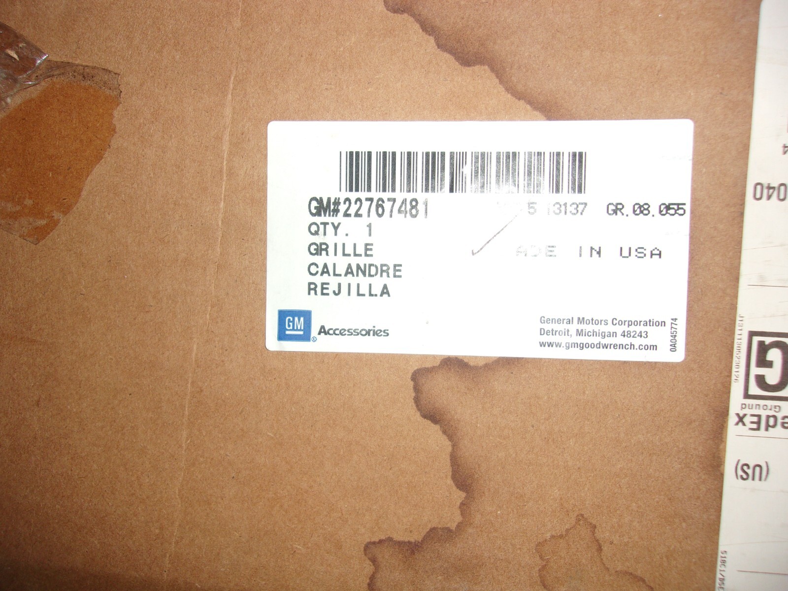 22767481 Chrome Denali Grille Fits 2007-2013 GMC Sierra 1500 Real GM ...