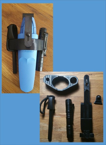 Mora Morakniv Eldris Utility Sleeve w/ LED + Ferro + Strap + Belt Loop ...