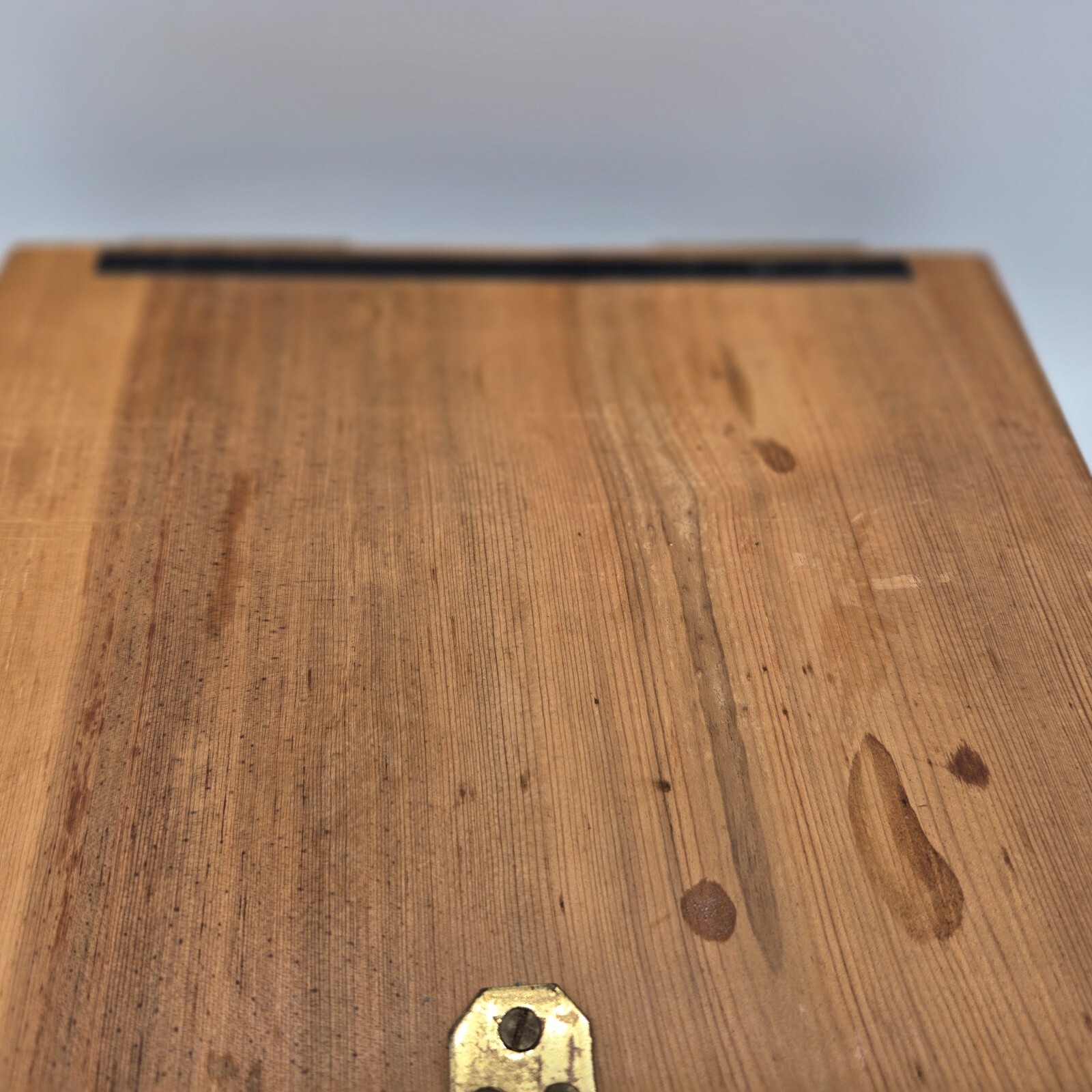 Handmade Multi-Wood Box with Metal Corner Details & Hook Latch 9" x 7.5 ...