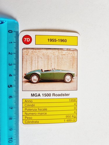 Mga 1500 Roadster Card Rare Karten Von Spiel Oldtimer Original Neu ...