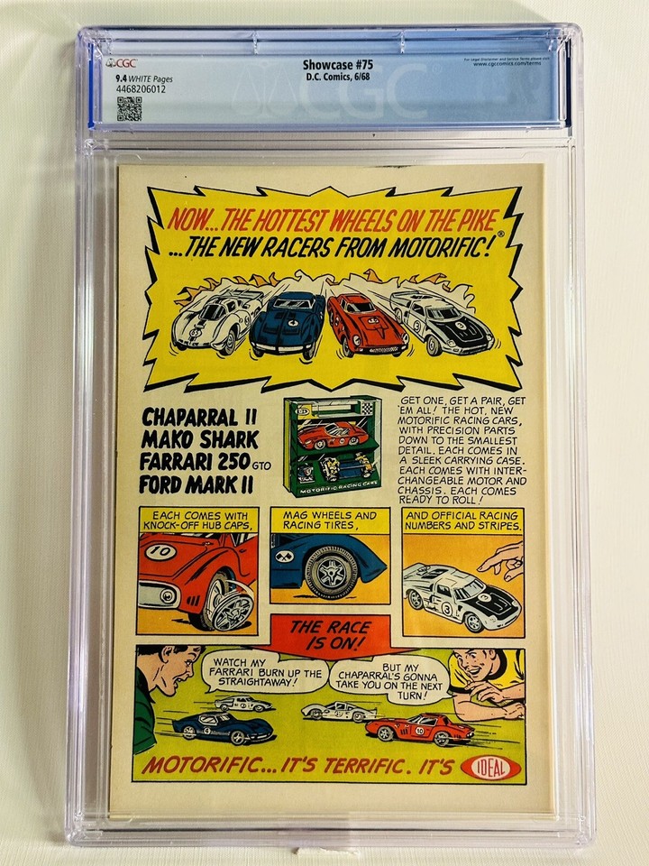 Showcase #75 DC 1968 1st App Hawk and Dove! CGC 9.4 WHITE PAGES FRESH ...
