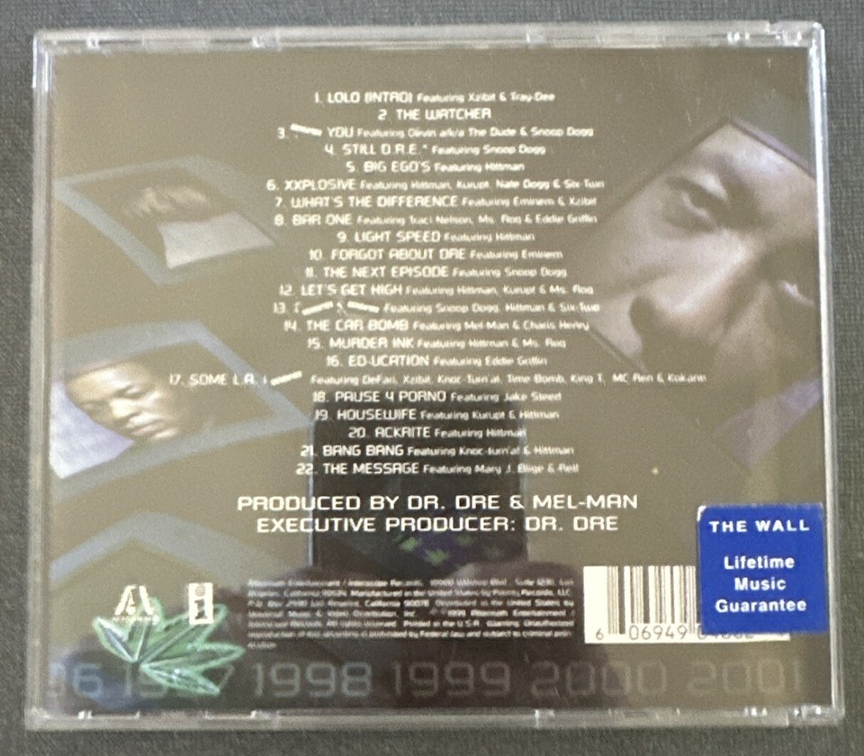 Dr Dre 2001 by Dr. Dre (CD, 1999) 606949048624 | eBay