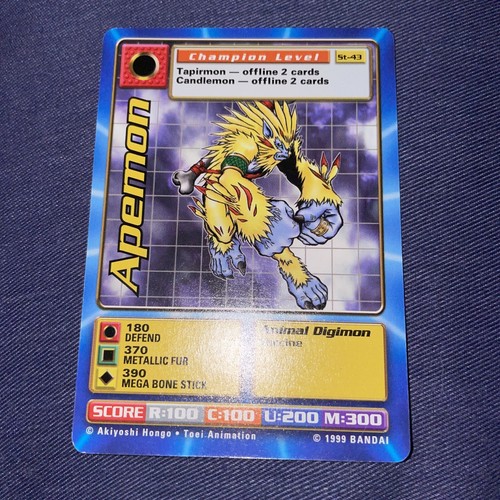 Bandai Digimon Apemon St-43 1999 | eBay