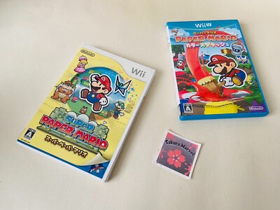 Nintendo Wii U Super Paper Mario Color Splash Japanese Game Tested Used ...