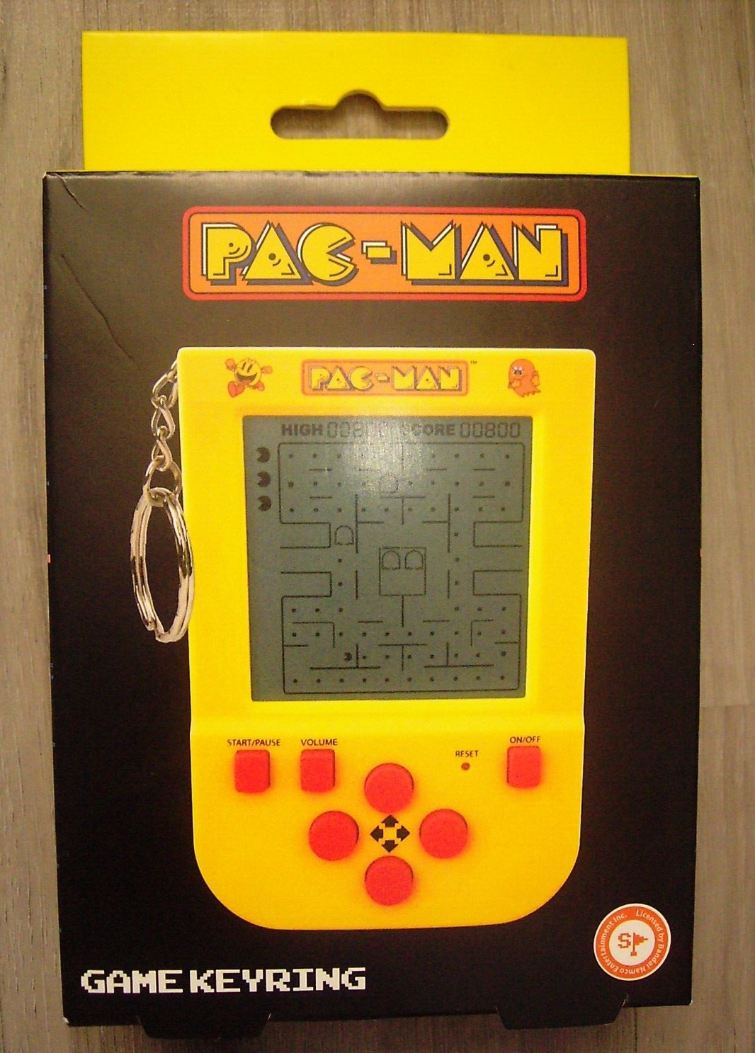 Pac-Man Classic Arcade Game Hand-Held Console Keyring Keychain Novelty ...