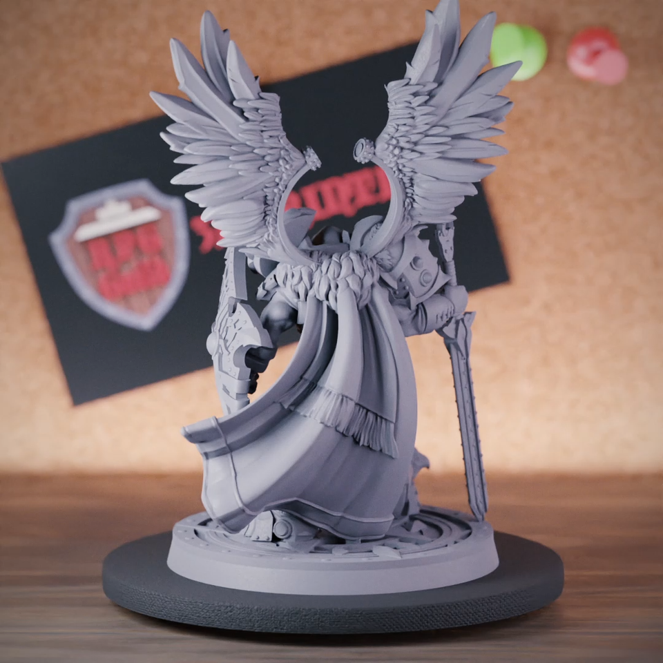 Celestial Angel Miniature Paladin Mini Dungeons and Dragons DnD 5e ...