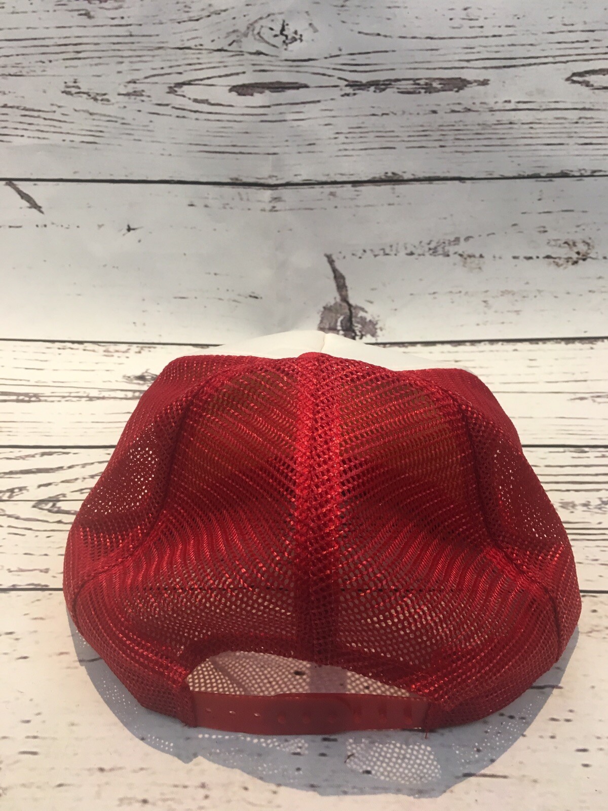 Vintage Bass Pro Shops Fish Logo Mesh Trucker Red Fishing Hat Cap ...