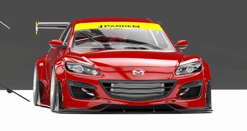 Pan Speed GT-Series 4P Wide Body Kit (FRP) For Mazda RX-8, 56% OFF