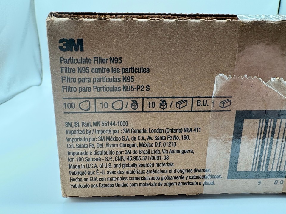 OEM CASE of 3M 5N11 N95 Replacement Particulate Filter - Respirator 10 ...