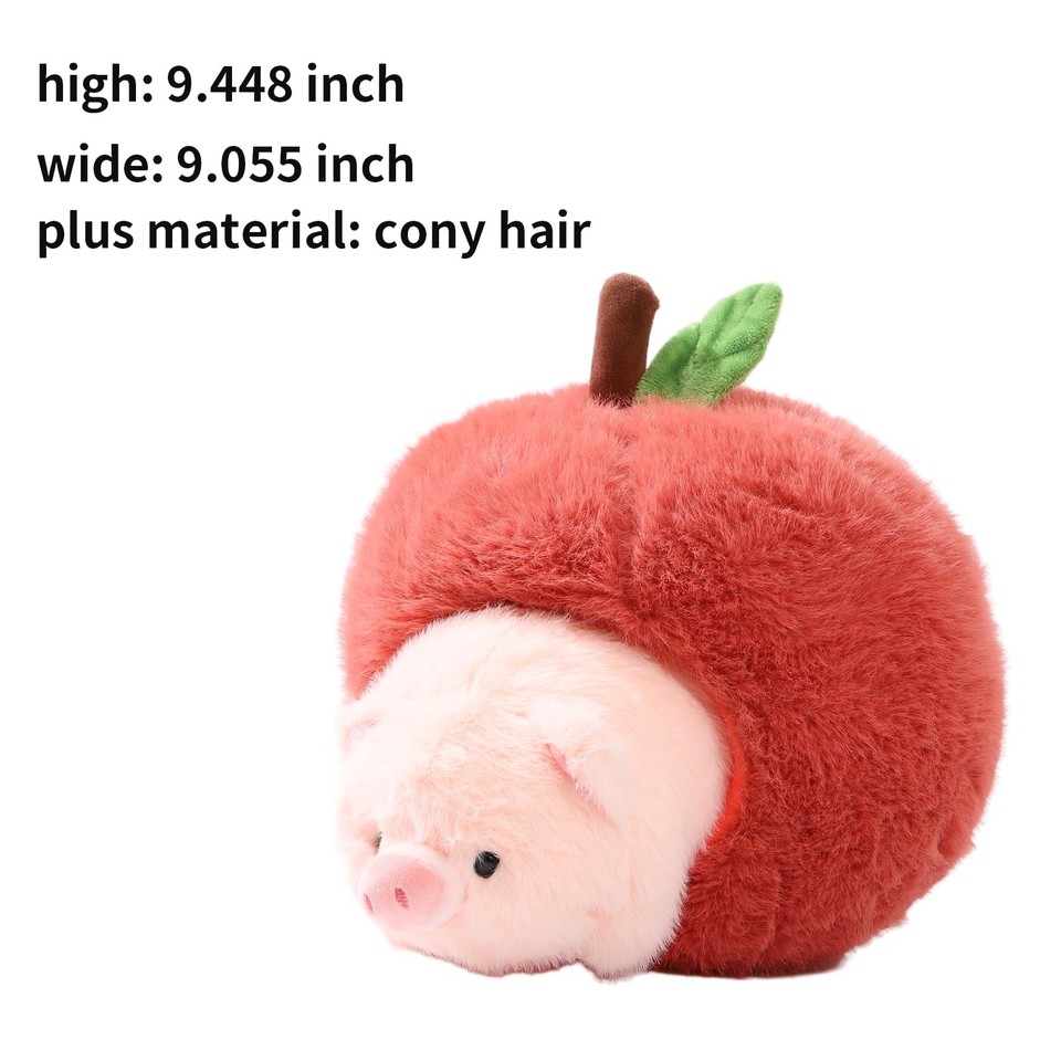Lovely Pig Stuffed Animal Plush Pillow 9.8Inch Funny Detachable Pig Toy ...