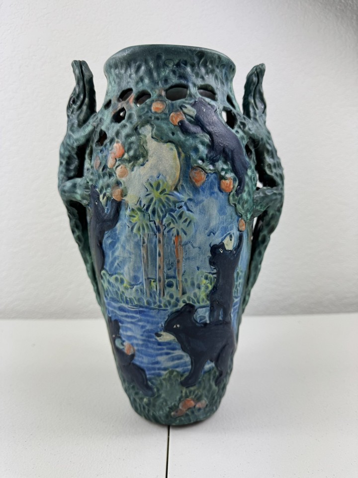 Martin Cushman Florida Faience Studio Vase – Handmade Art Pottery ...