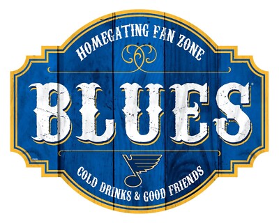 St. Louis Blues Sign 24" Wall Art Fan Zone Tavern Sign NEW | eBay