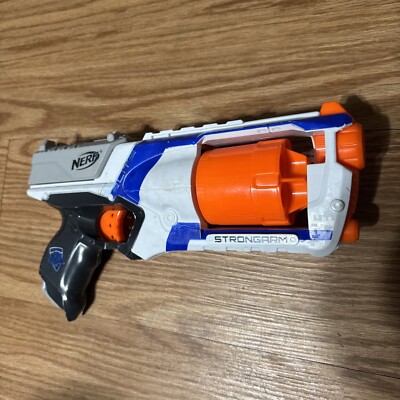 NERF N-Strike Elite Strongarm Pistol 6 Shooter Revolver TESTED WORKS | eBay