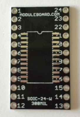Lot of 20 SOIC-24 Wide (300mil) Breakout Board Adapter for Prototyping ...