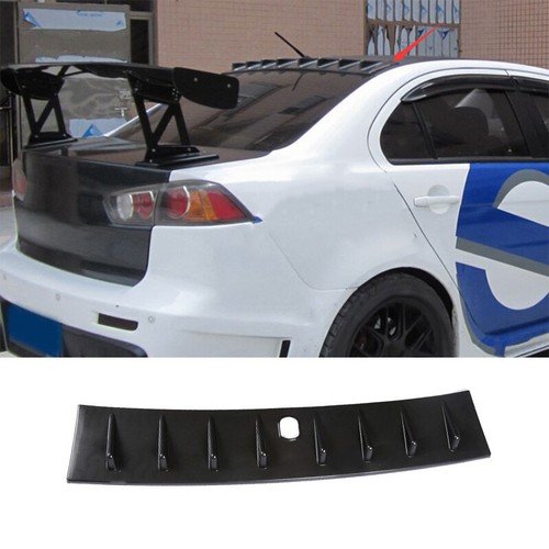 For Mitsubishi Lancer Evolution 2007-17 Matte Black Roof Trunk Spoiler ...
