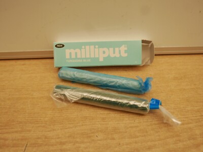 MILLIPUT TURQUOISE BLUE 2 PART EPOXY PUTTY FOR SCULPTING MARBLE ...