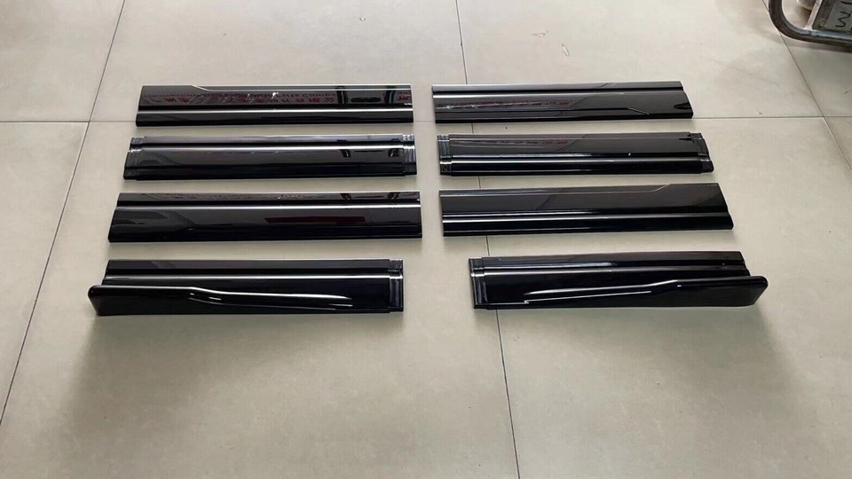 4pcs Fit For Universal Side Skirt Extension Rocker Panel Body Kit Lip ...