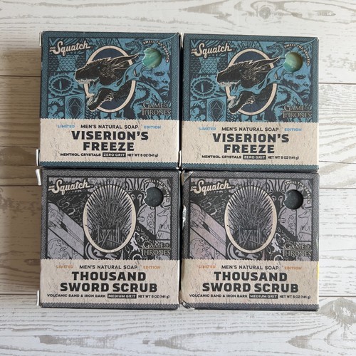 4 pk Dr Squatch Assorted Game Of Thrones Limited Edition Bar Soap 5oz ...