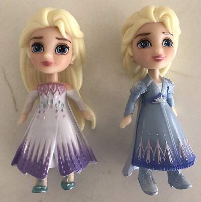 2 Disney Frozen Elsa Dolls With 3.25”movable Arms Legs Head | eBay