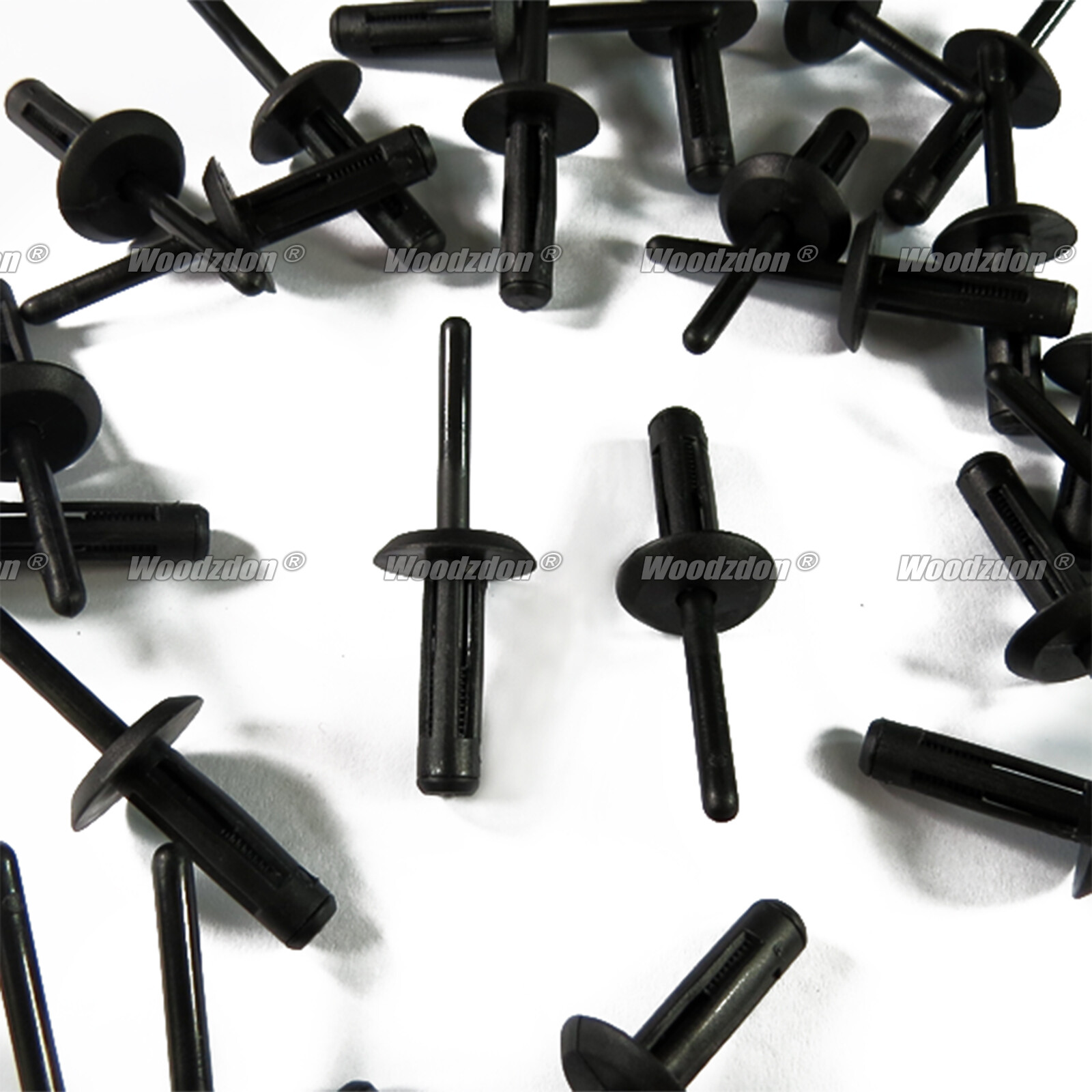 50 Nylon Blind Rivet Bumper Fascia Clip Panel Range 3/32"-15/64" For GM ...