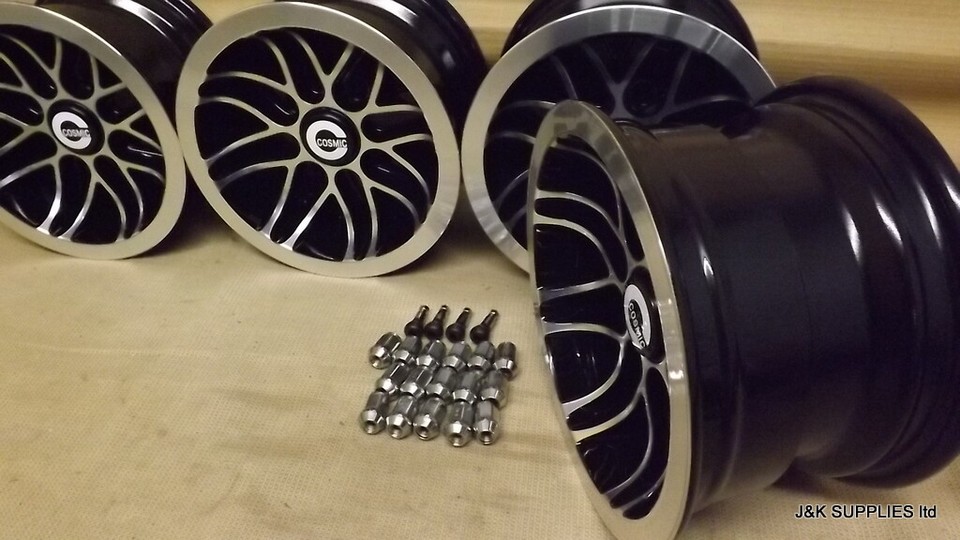 COSMIC WHEELS CAR SET OF 4 - 6x10 - 6ET - 4X101.6 - FITS CLASSIC MINI ...
