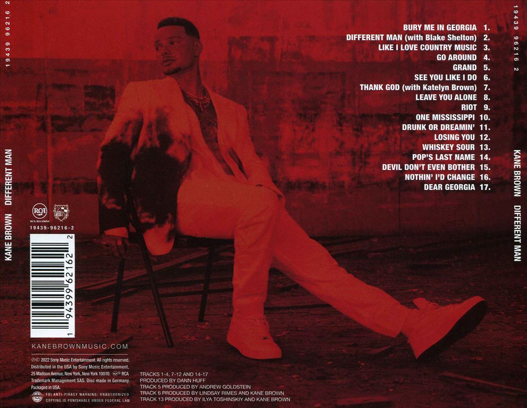 KANE BROWN DIFFERENT MAN NEW CD 194399621622 | eBay