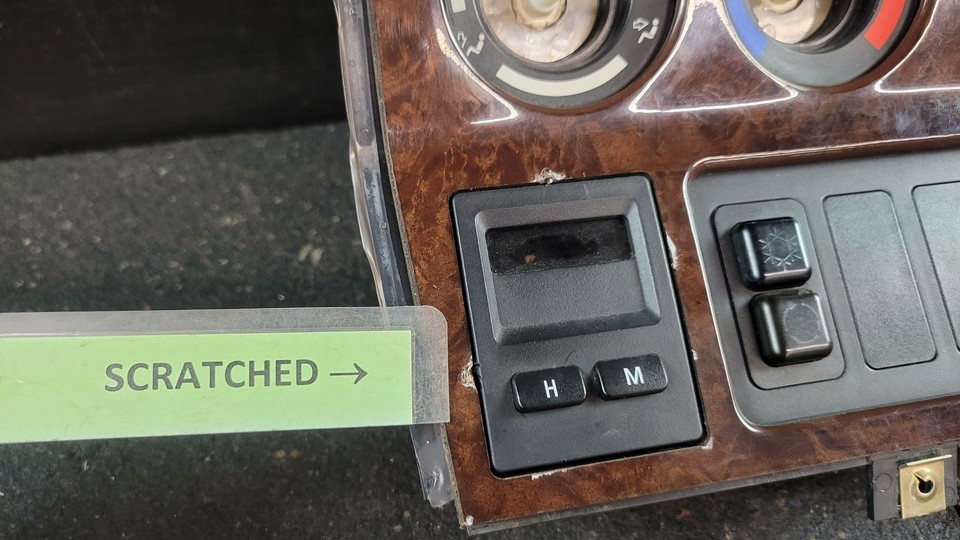 97 BMW Z3 HEATER AC TEMPERATURE CLIMATE CONTROL PANEL SWITCH W/ WOOD ...