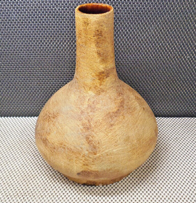 Vintage St Clément Vase Reference 9220 Beige Ceramic Brown Interior ...