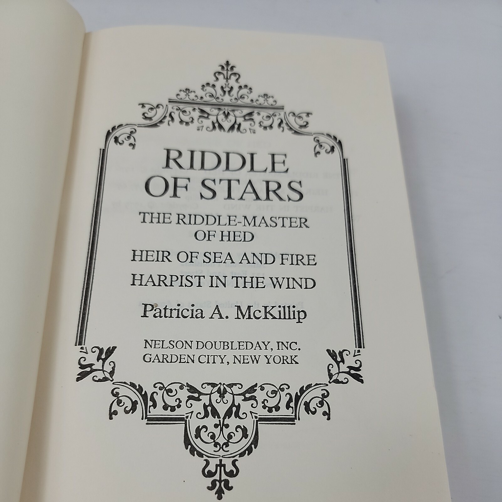 Patricia McKillip RIDDLE OF THE STARS First Omnibus edition Book ...