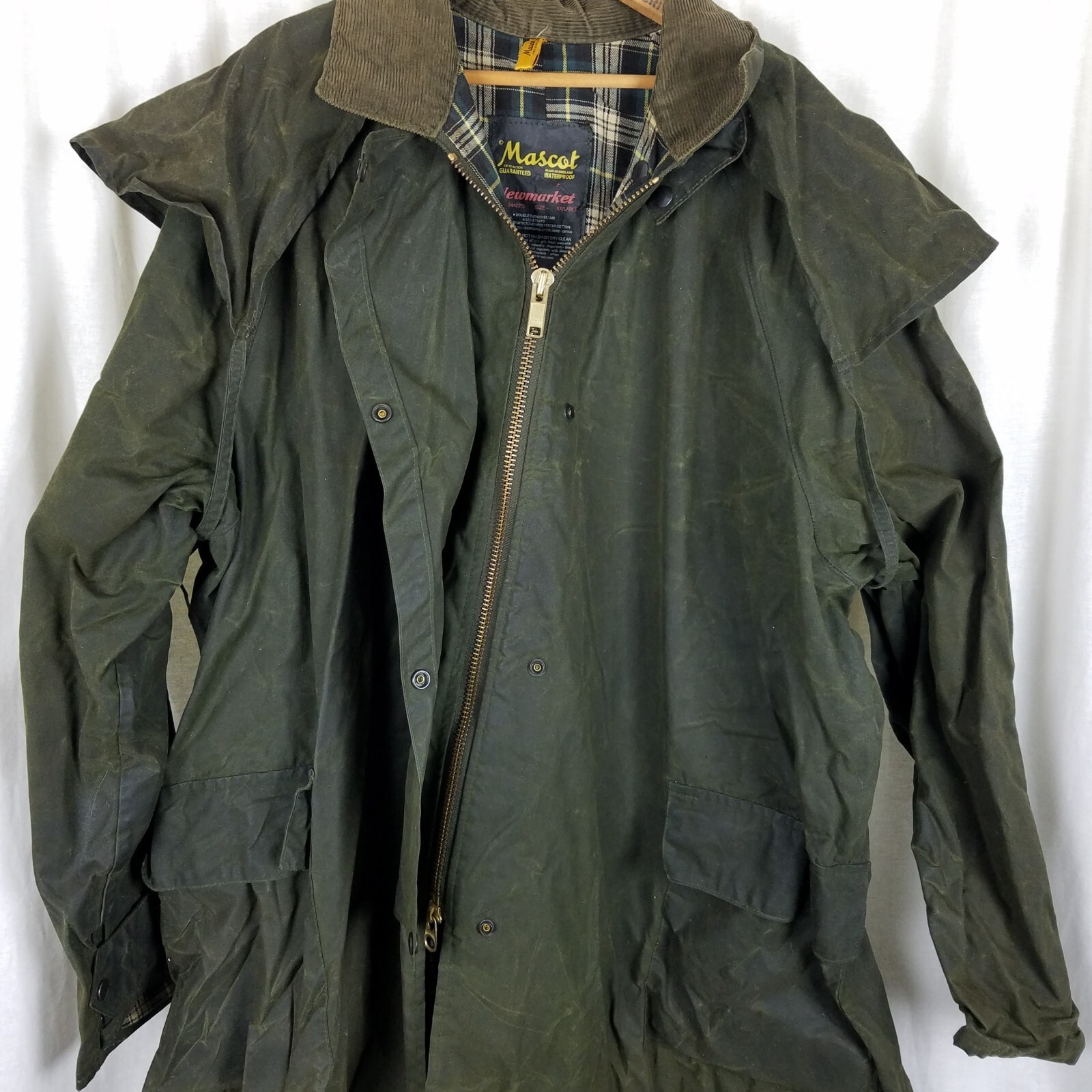 Vintage Newmarket Duck Waxed Cape Top Stockman Drover… - Gem