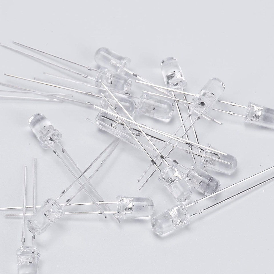 100Pcs 5Mm RGB Multicolor Slow Flashing LED Diode, Multi-Color Blinking ...