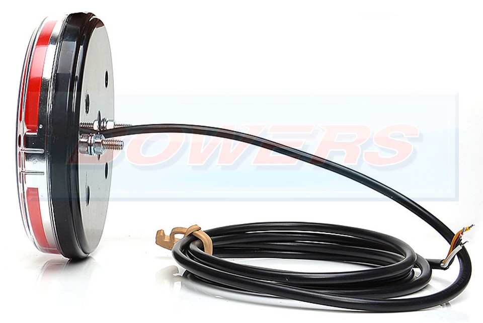 LED REAR ROUND HAMBURGER LAMP LIGHT PROGRESSIVE INDICATOR FLAT BED ...