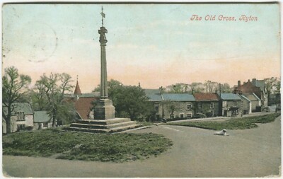 THE OLD CROSS, RYTON - Durham Postcard | eBay UK