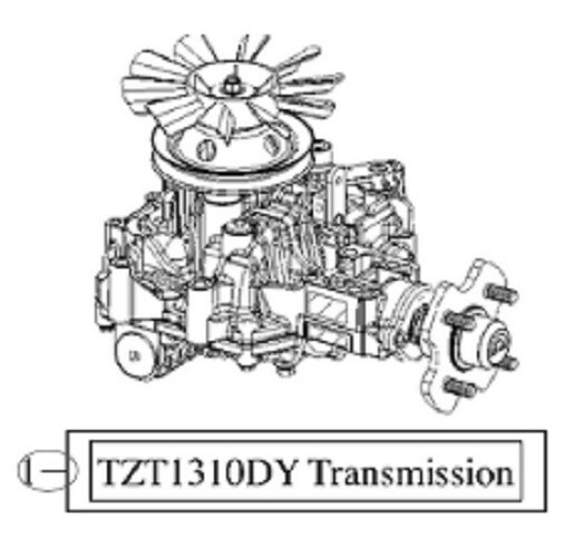 Tuff Torq TZT 1310DY Transaxle LH - fits Toro 120-8397, 138-5836 ...