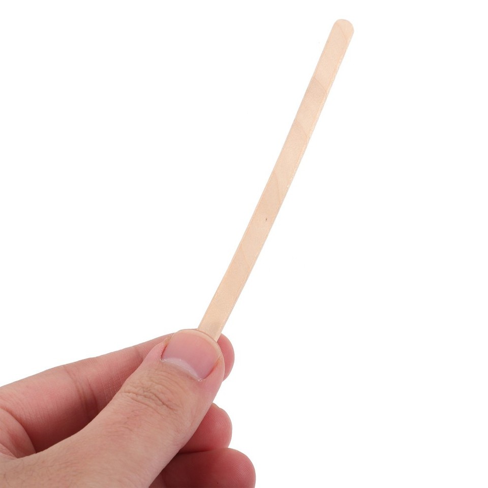 100pcs Body Hair Removal Waxing Sticks Wood Wax Sticks Wooden Wax Stick ...