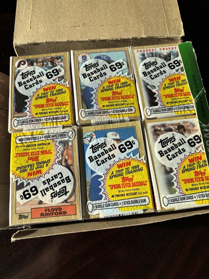 1987 Topps Baseball Cello Box 24 Packs | eBay