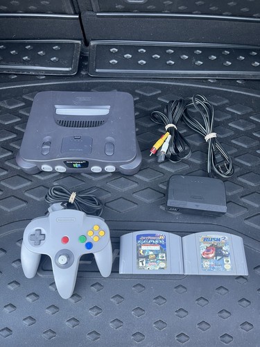 Nintendo 64 N64 Console Bundle [Charcoal Gray] with 2 Games | eBay