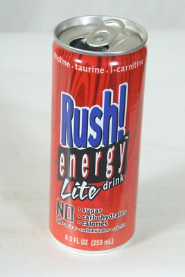 Rush Energy Lite Energy Drink Can - 250ml | eBay