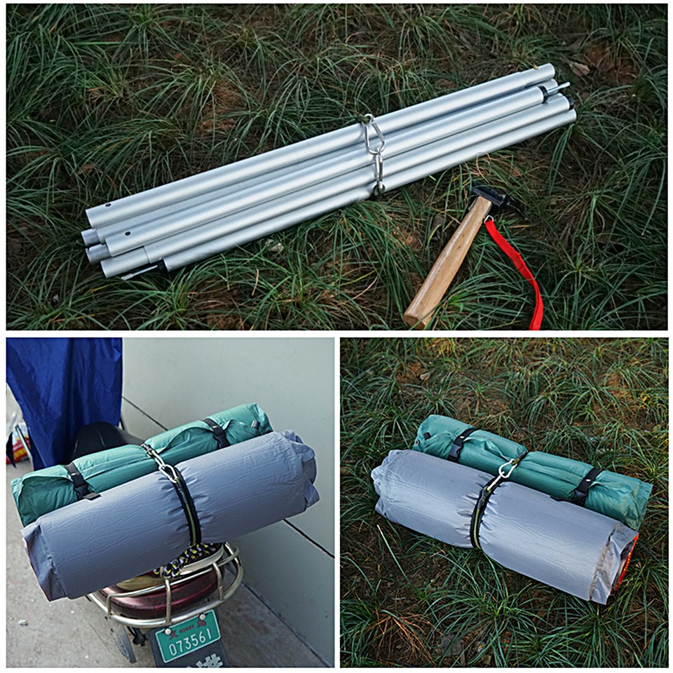 Carabiner Elastic Cord Strong Pull Hanging Bundles Pull Rope Strap ...