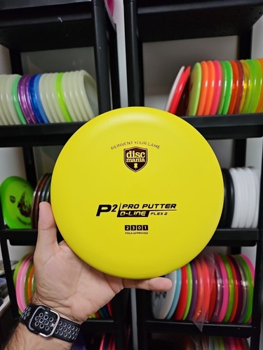Discmania Discs D-Line Yellow 173g P2 Flex 2 disc golf putter | eBay