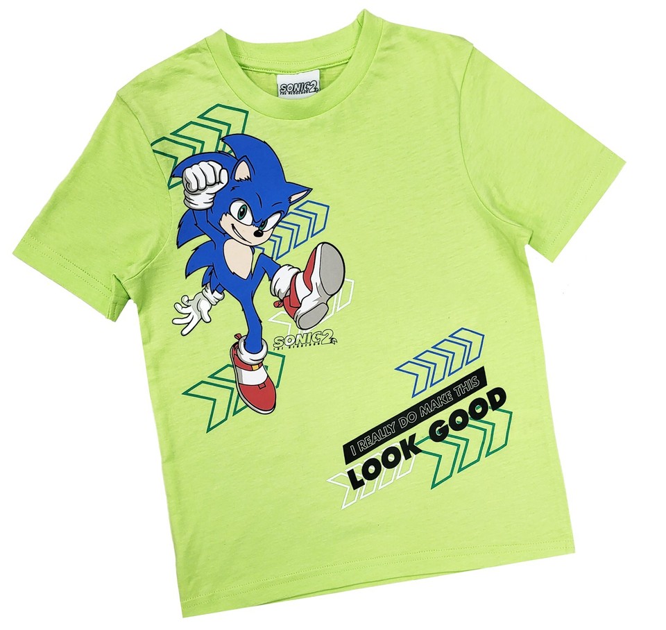 Boys Sonic the Hedgehog Personalised T-Shirt Official Sonic Tee Shirt ...