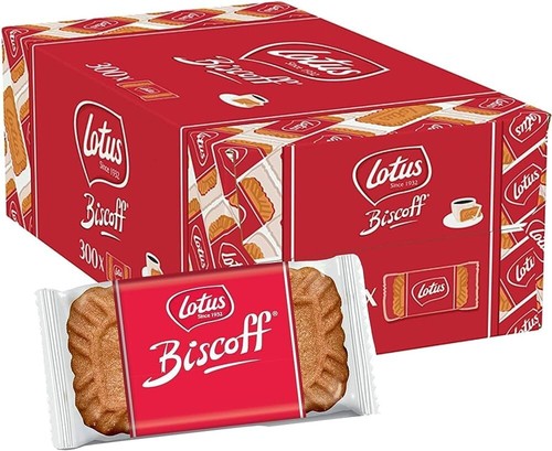 Lotus Biscoff Original Caramelised Single Tea Coffee Biscuits 300 Pack ...