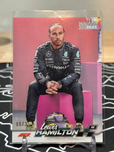 2024 Topps Paddock Pass Formula 1 - #6 Lewis Hamilton Pearl White /25 ...