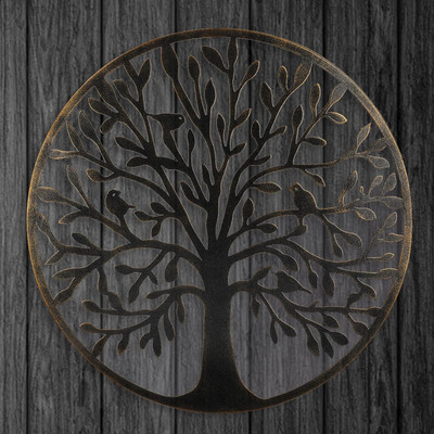 20-Inch Tree of Life Wall Art, Metal Wall Art Decor, Steel Roots Decor ...